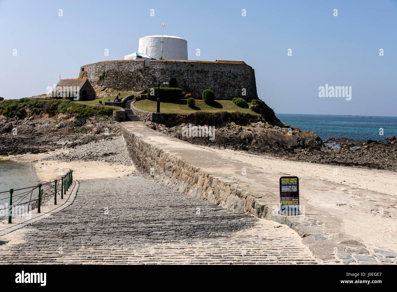 Fort Grey is a round castle colloquially known as the "cup and saucer ...