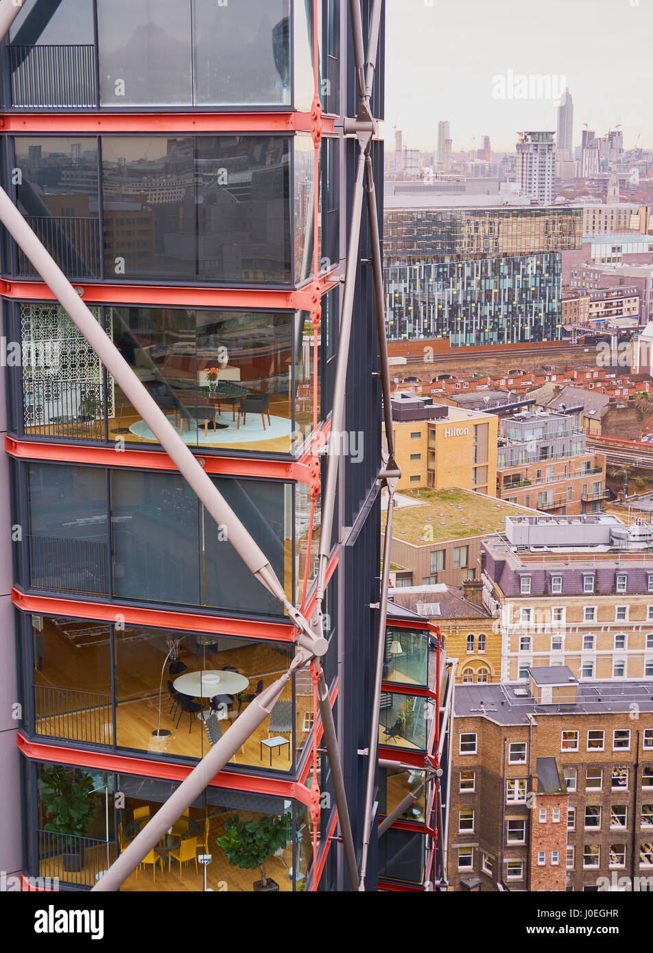 Neo Bankside luxury apartments, South Bank, London, England Stock Photo ...