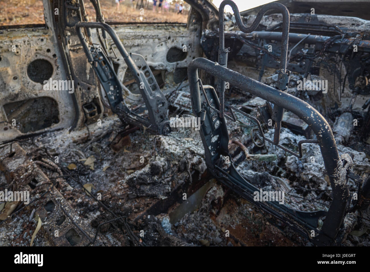 Burnt out vehicles hi-res stock photography and images - Alamy