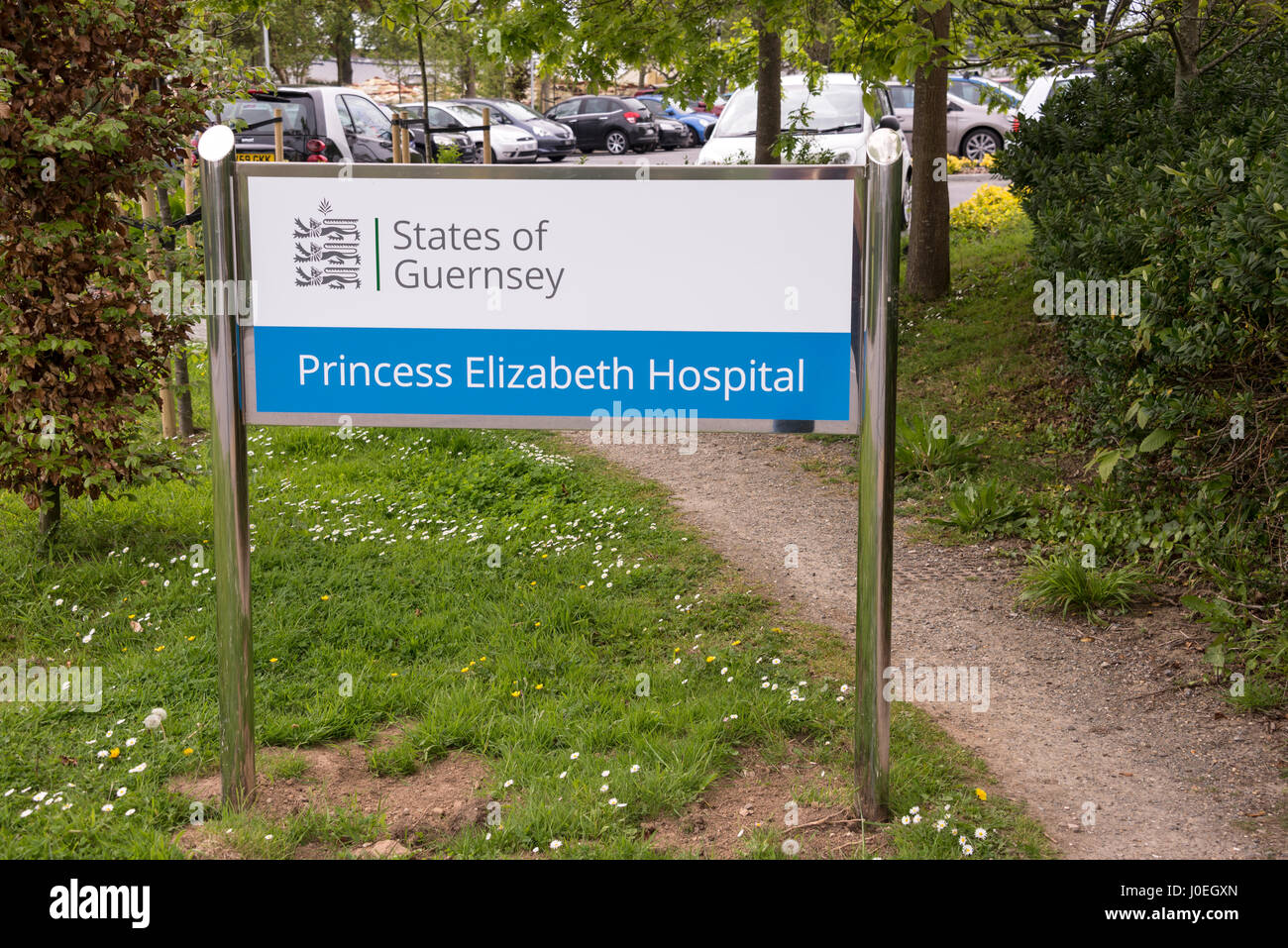 Princess Elizabeth Hospital in St. Peter Port in Guernsey, Channel ...