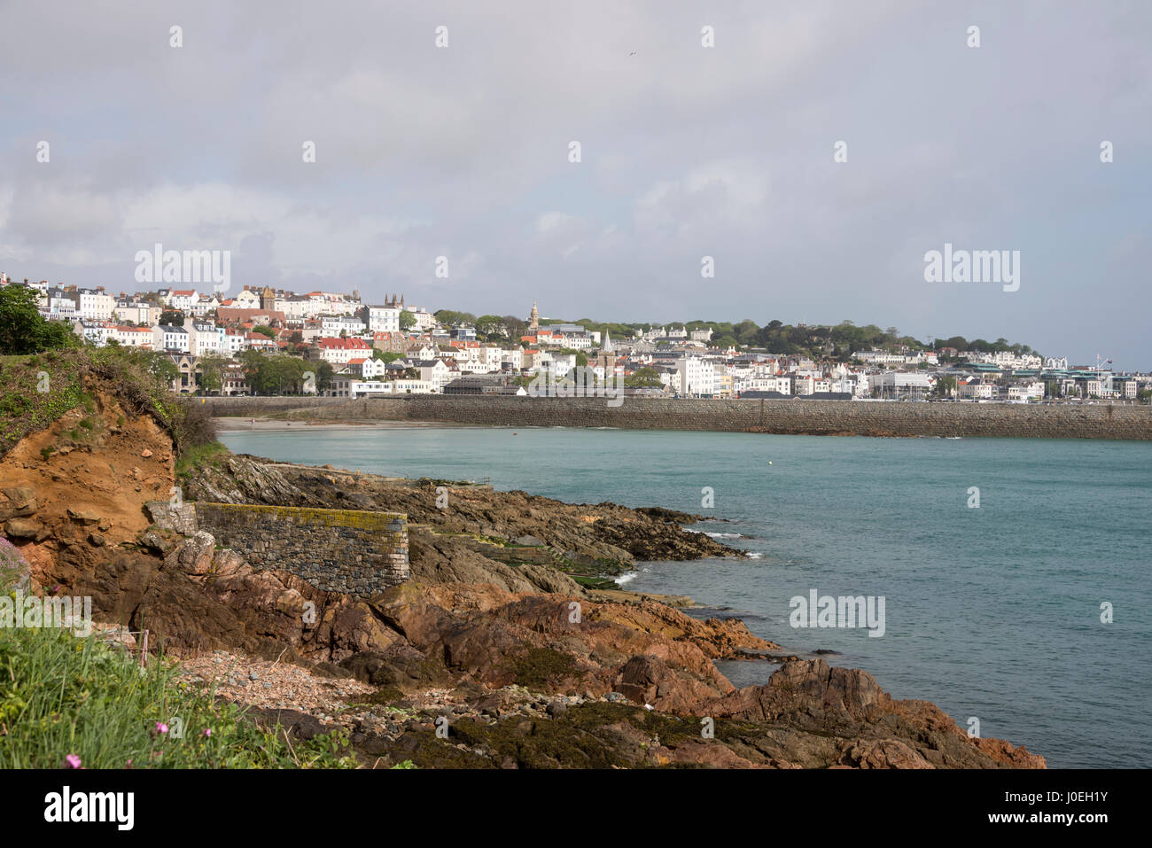 From Havelet Bay to the south of St. Peter Port and its harbour in ...