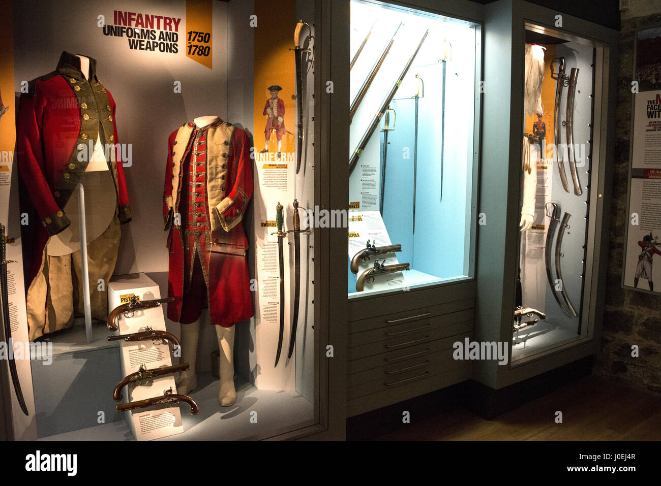Uniforms and weapons on display at the Royal Guernsey Militia ...