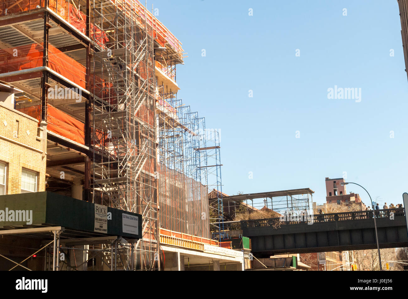 Development and construction in the West Chelsea neighborhood of New ...
