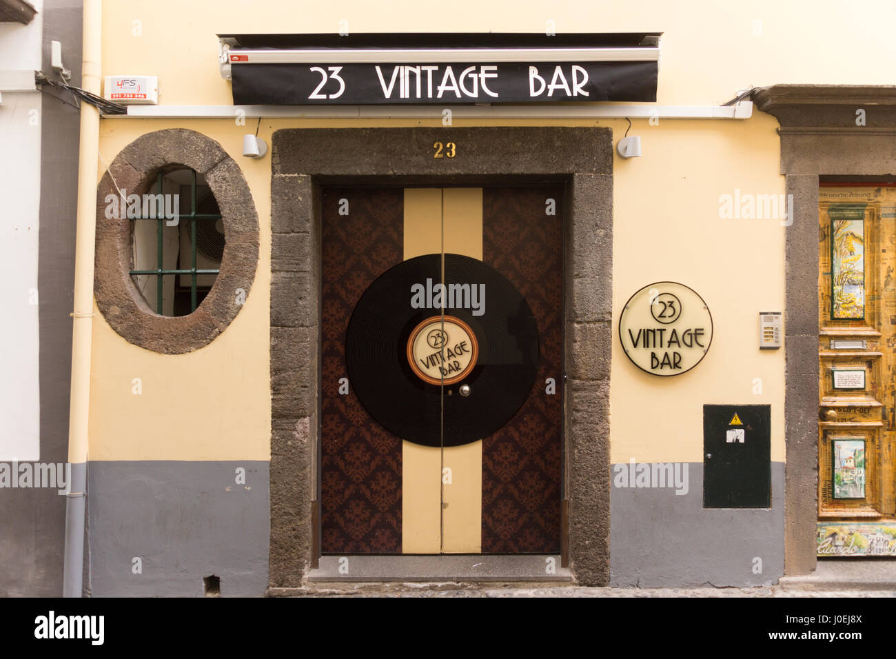 23 Vintage Bar, one of several nightspots on Santa Maria Street in ...