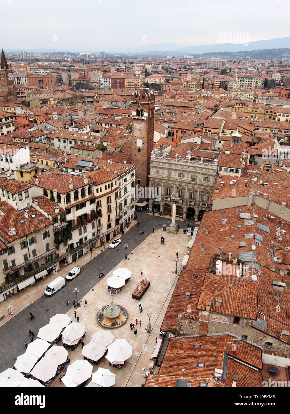 Aerial view verona cathedral italy hi-res stock photography and images ...