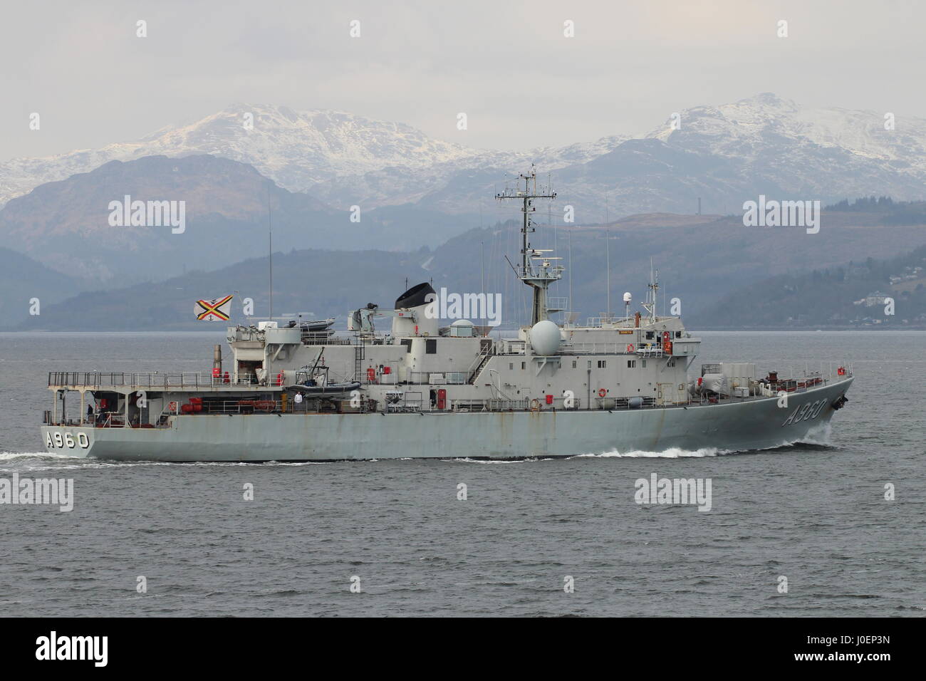 BNS Godetia (A960), a support ship operated by the Belgian Navy ...
