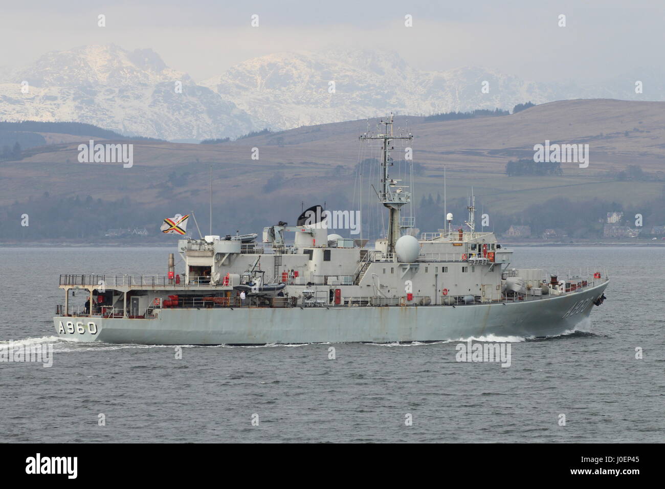 BNS Godetia (A960), a support ship operated by the Belgian Navy ...