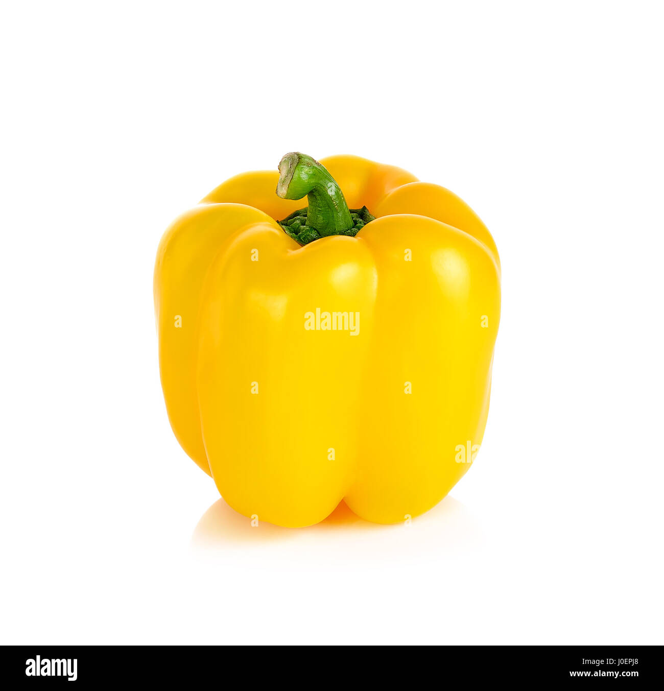 Yellow paprika isolated on the white background Stock Photo - Alamy