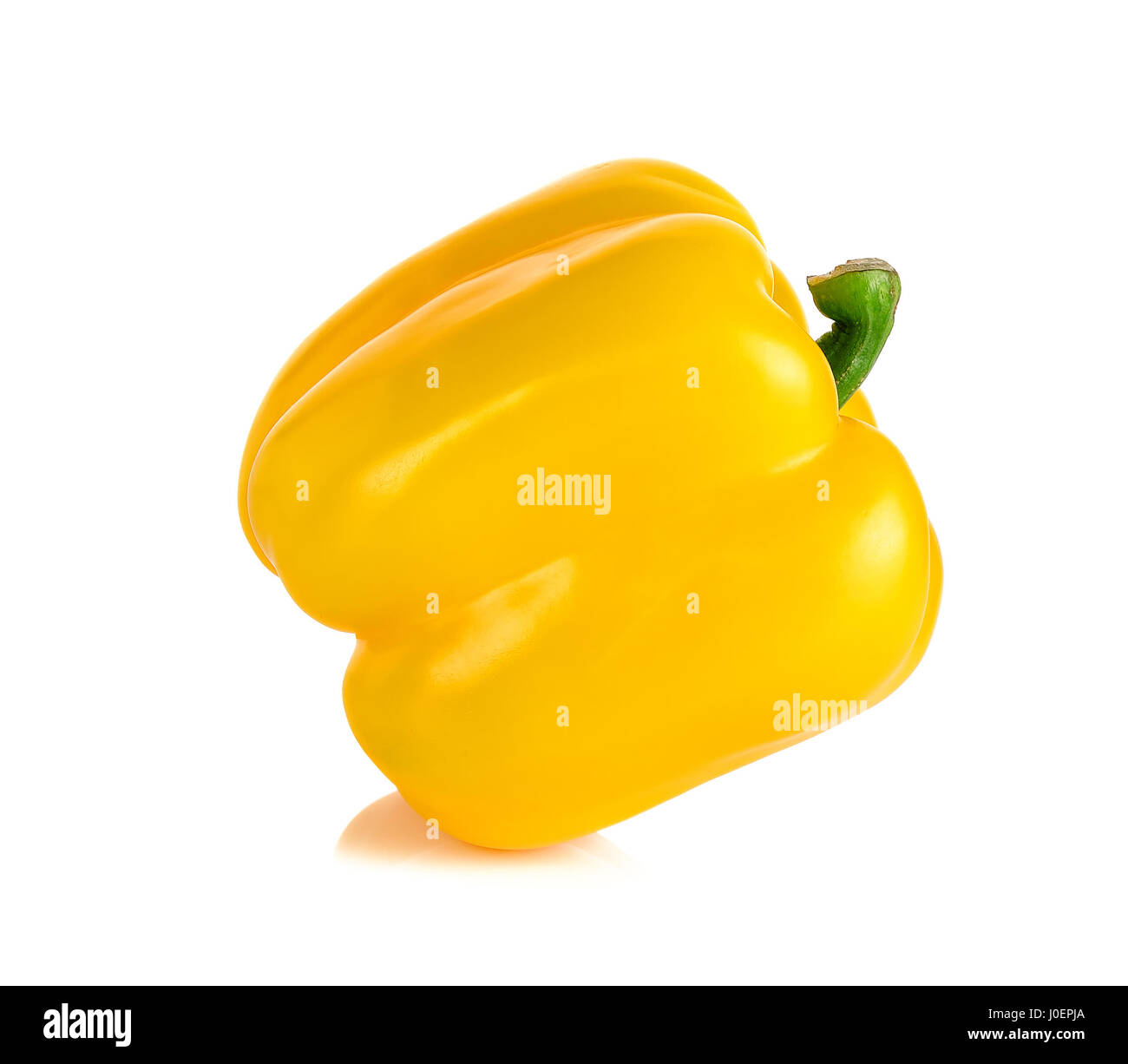 Yellow paprika isolated on the white background Stock Photo - Alamy