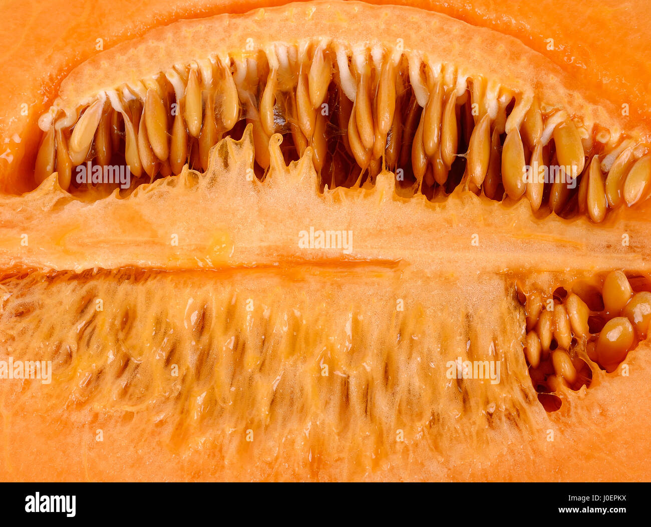 Inside Melon with seed background Stock Photo - Alamy