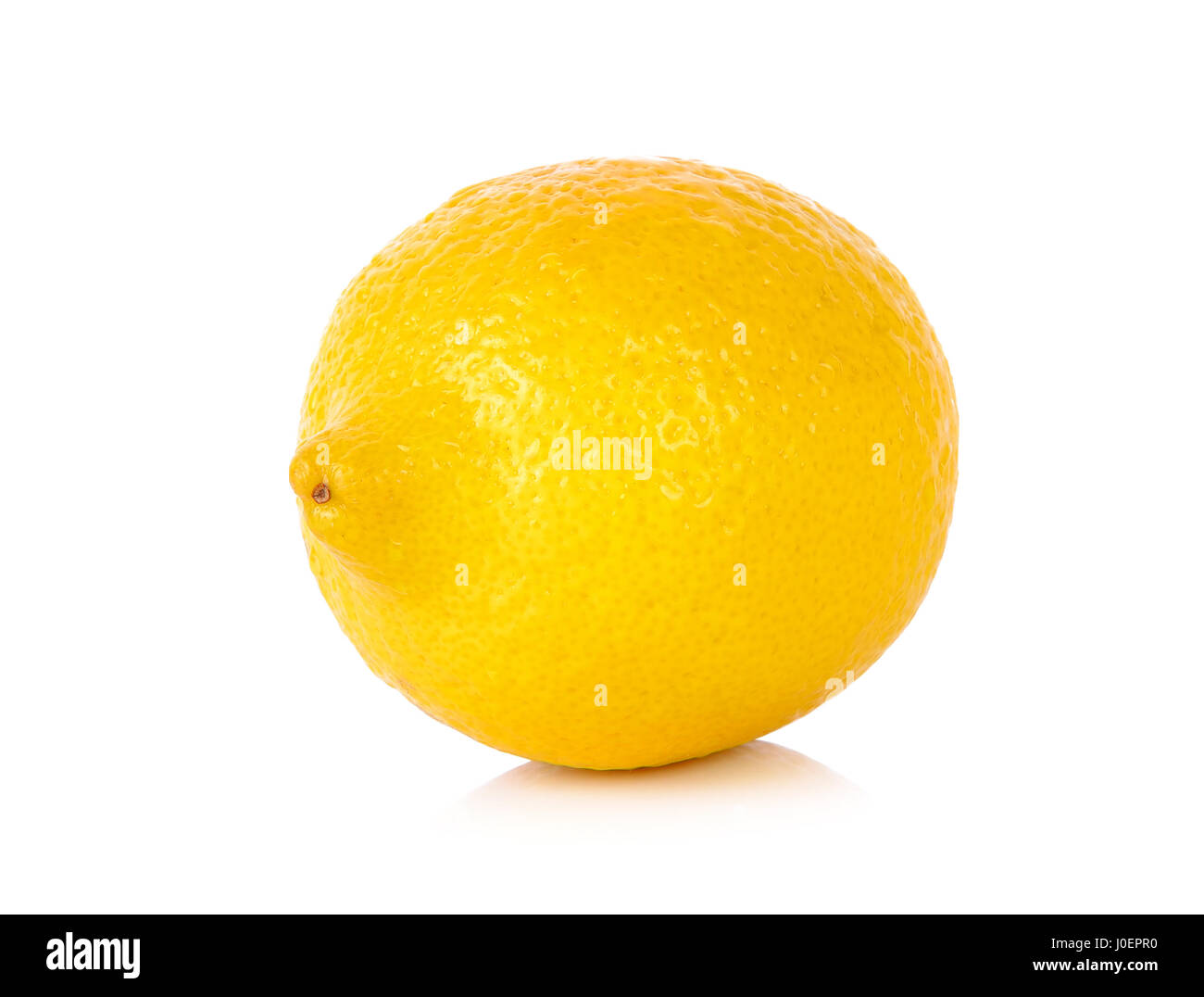 Yellow Lemon isolated on the white background Stock Photo - Alamy