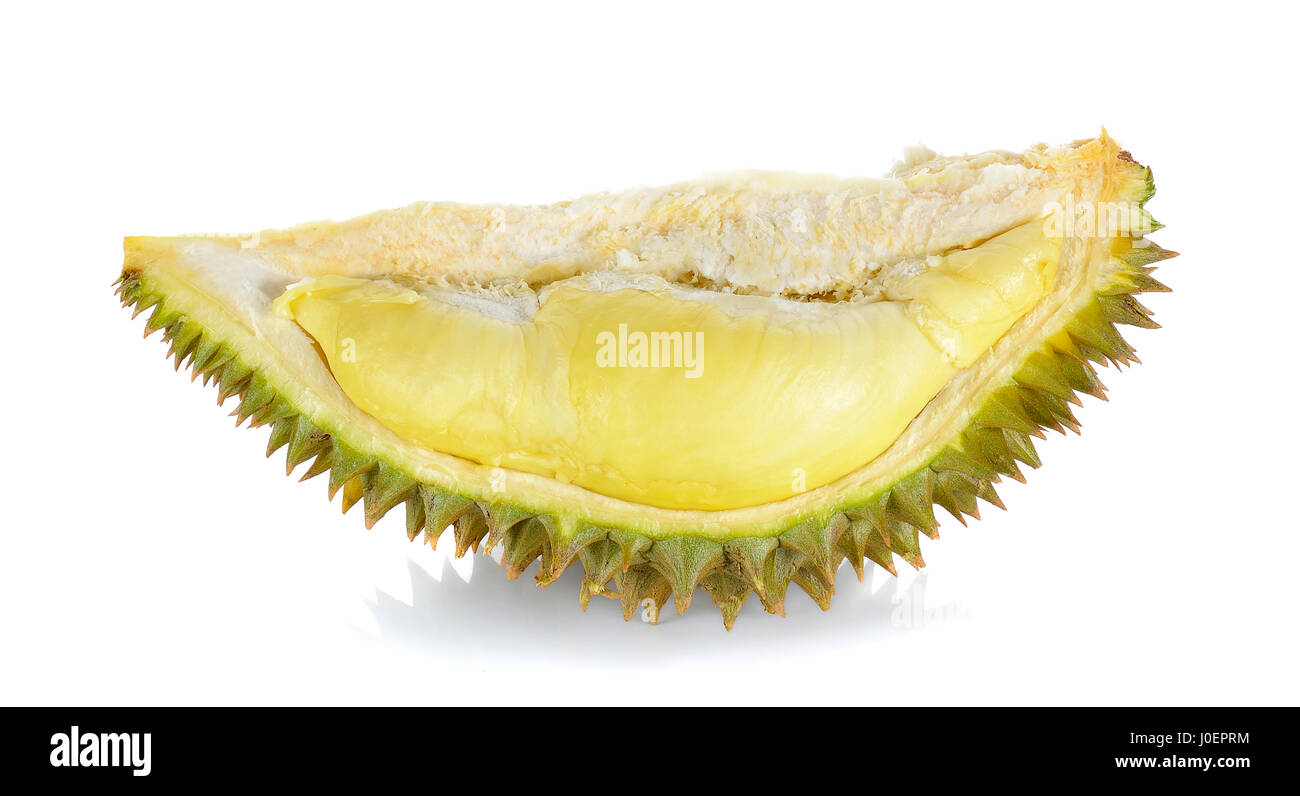 Durian isolated on the white background Stock Photo - Alamy