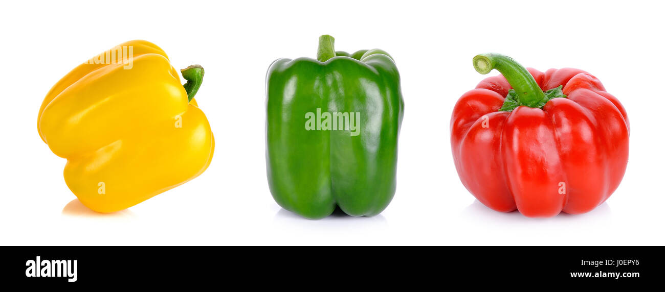 Paprika isolated on the white background Stock Photo - Alamy