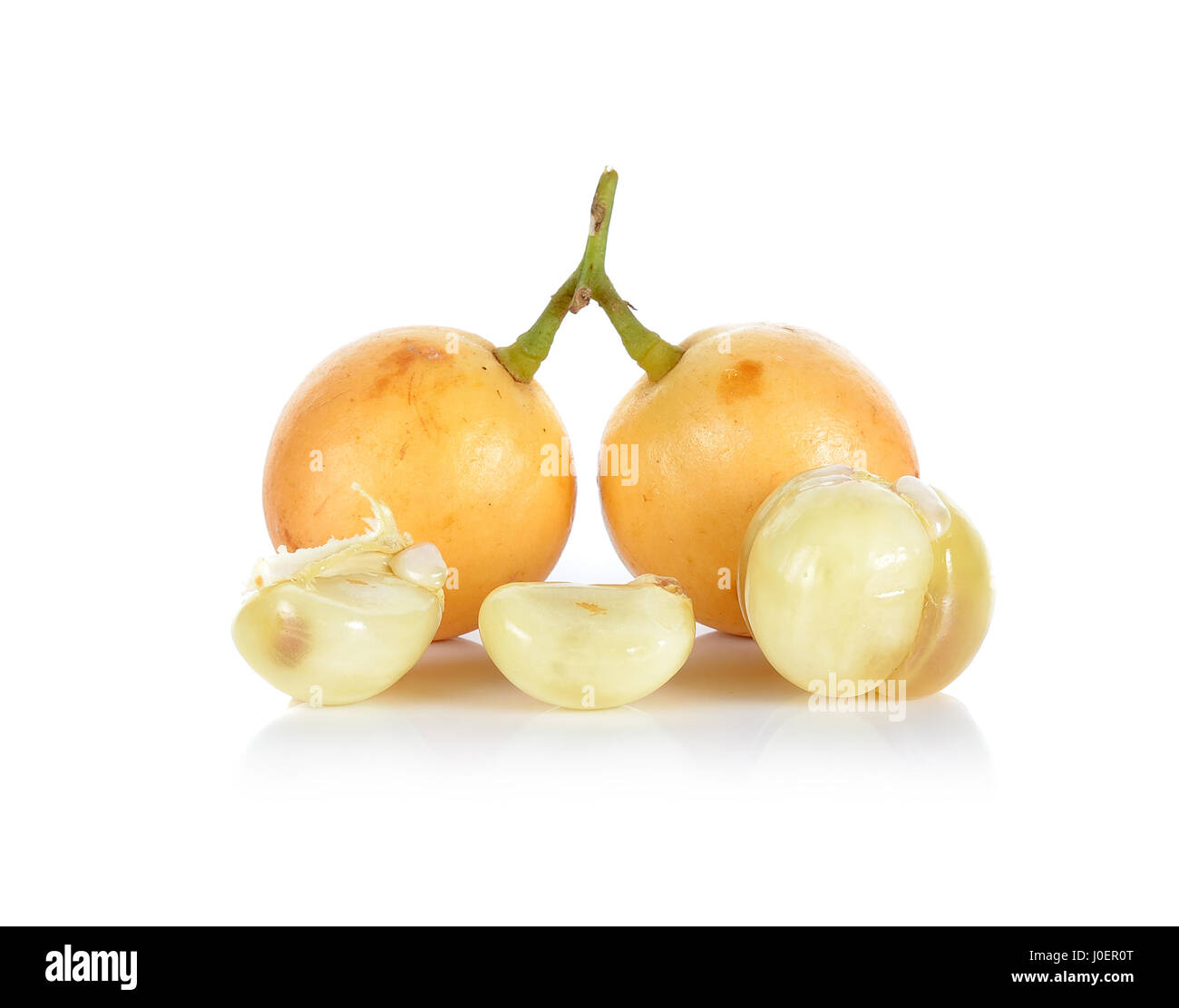 Mafai or Baccaurea ramiflora isolated on white background Stock Photo ...