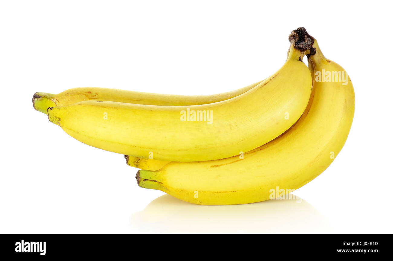 Banana isolated on the white background Stock Photo - Alamy