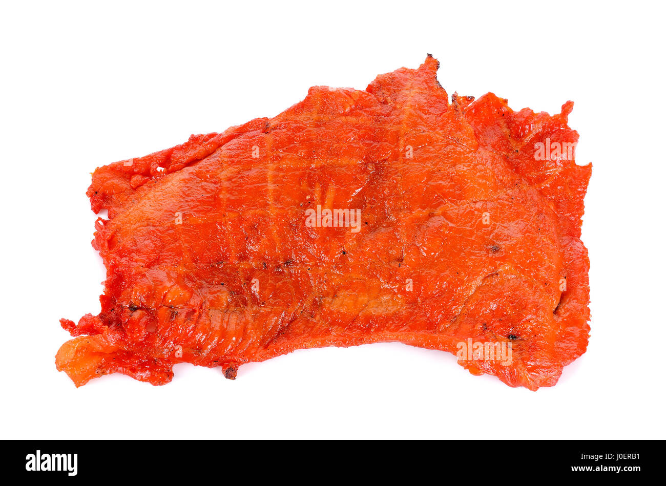 Dried meat isolated on the white background Stock Photo - Alamy