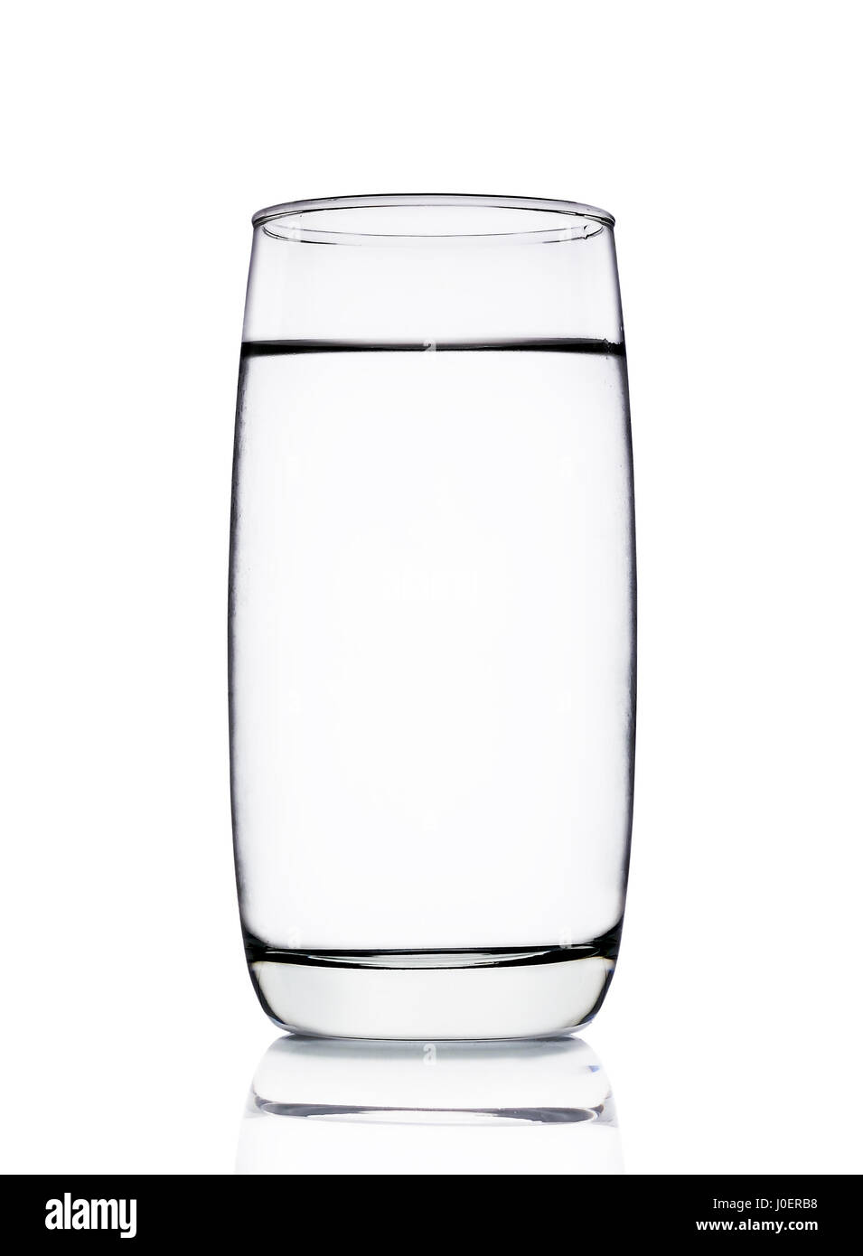 Cool water with glass isolated on the white background Stock Photo - Alamy