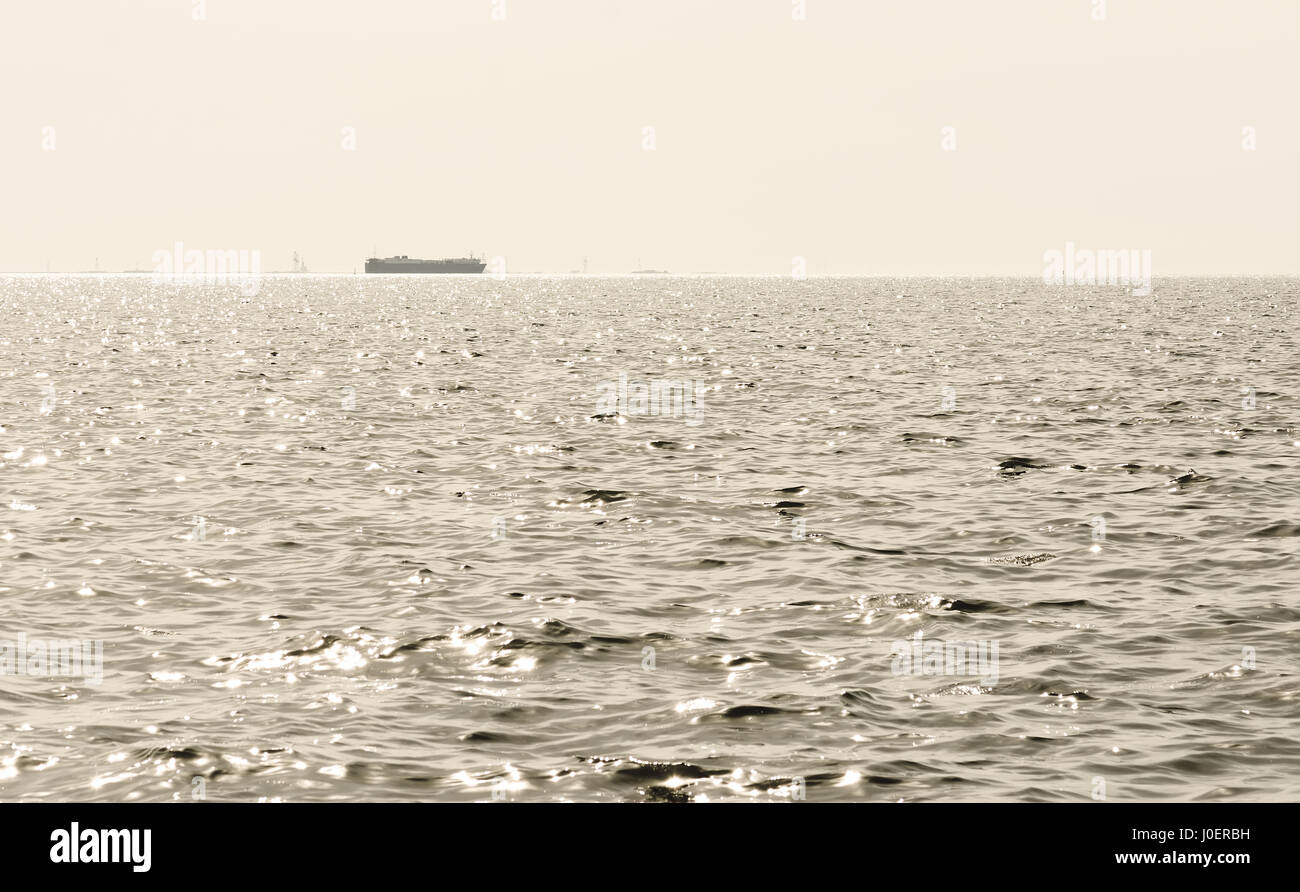 Cargo ship in sea aerial hi-res stock photography and images - Alamy