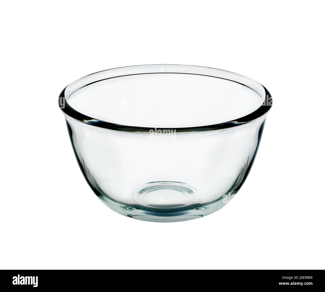 Empty bowl glass isolated on the white background Stock Photo - Alamy