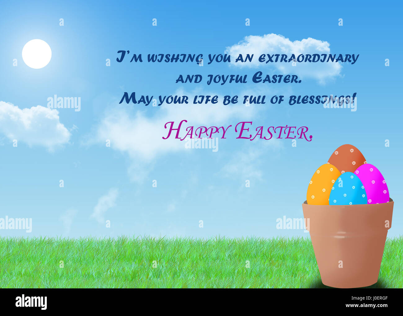 Happy Easter Day Quotes Stock Photo - Alamy