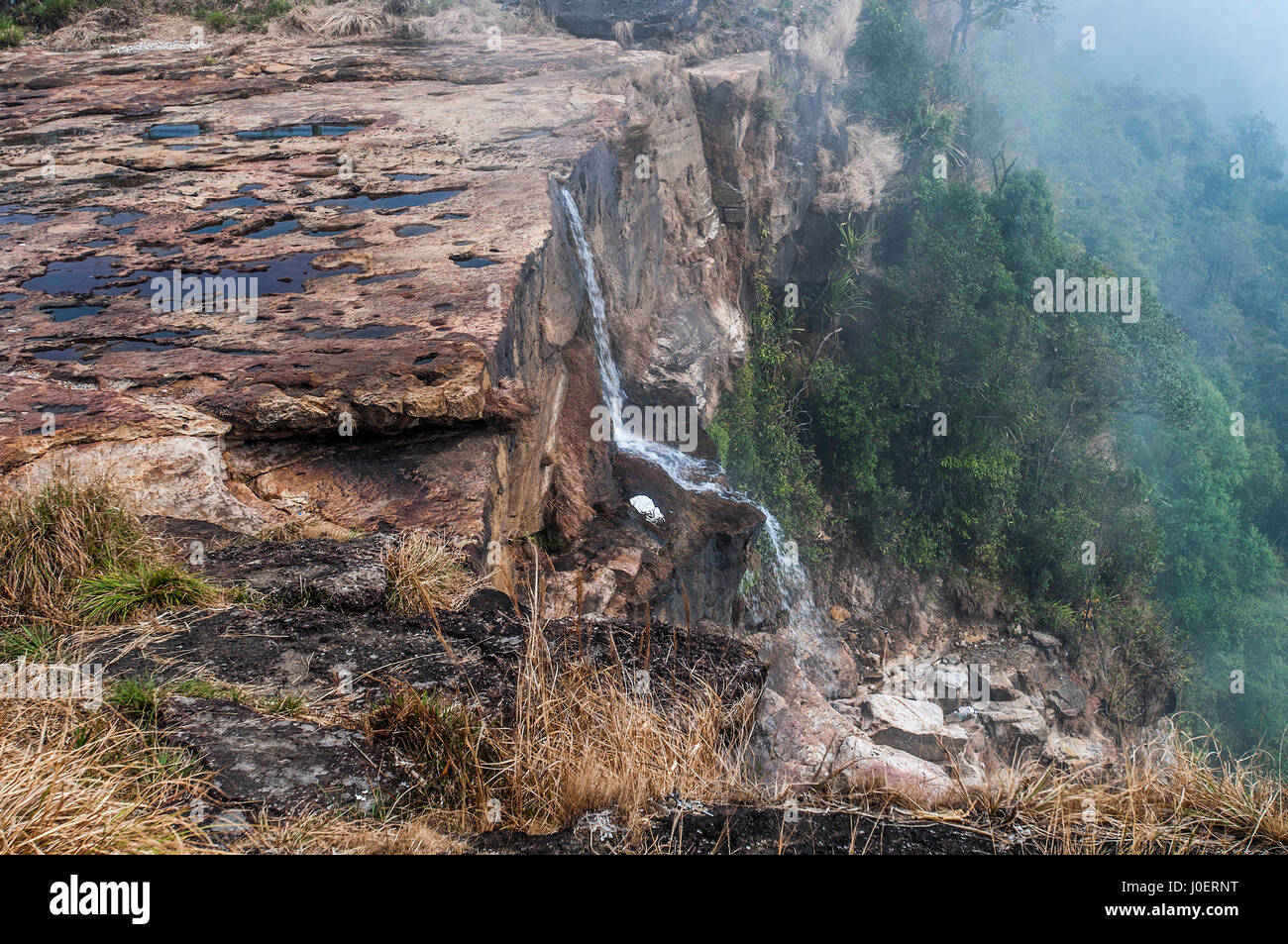 Waterfall at eco park, cherrapunjee, meghalaya, india, asia Stock Photo ...