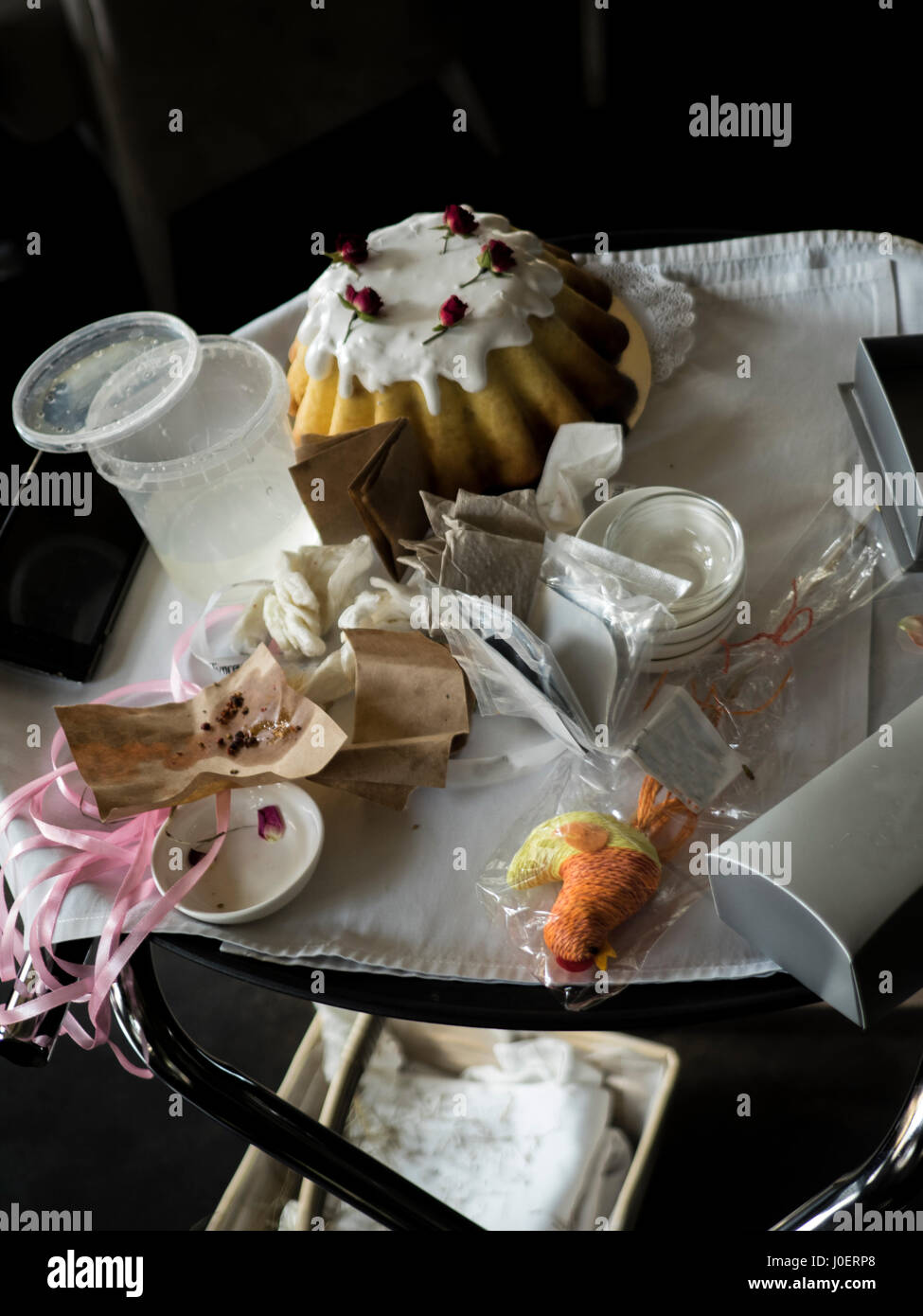 Easter food prepeared fpr shooting by food photographer Stock Photo - Alamy
