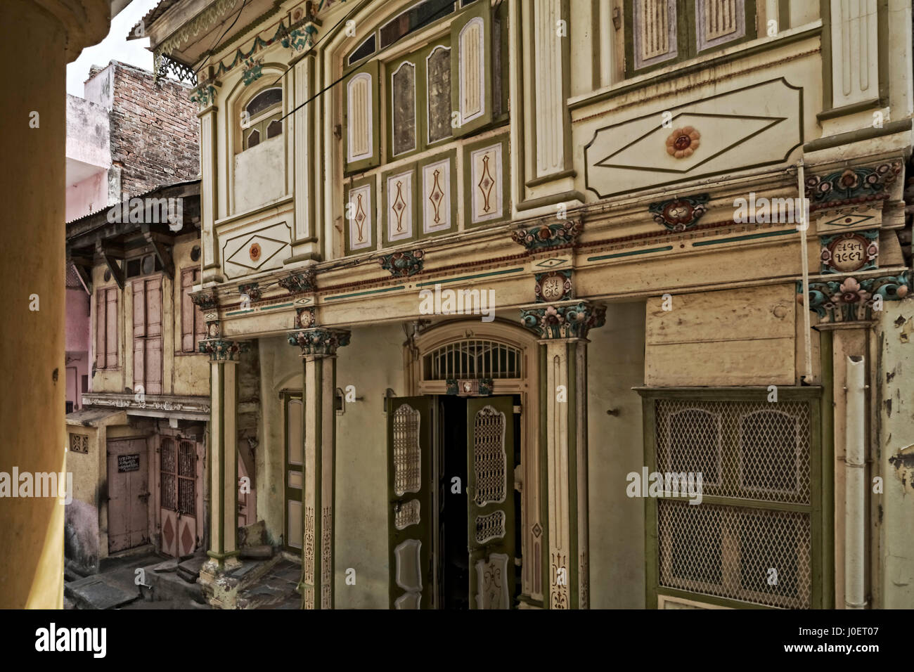 Old house of karmkand pandit, sidhpur, patan, gujarat, india, asia ...
