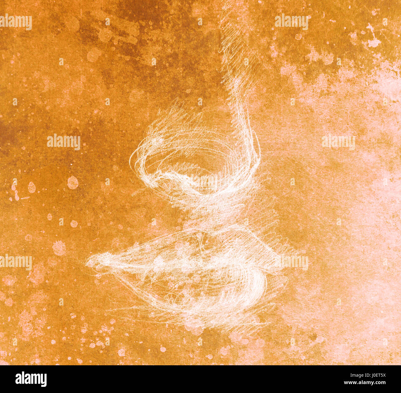 artistic sketch of face parts, nose and mouth, on colorful structured ...