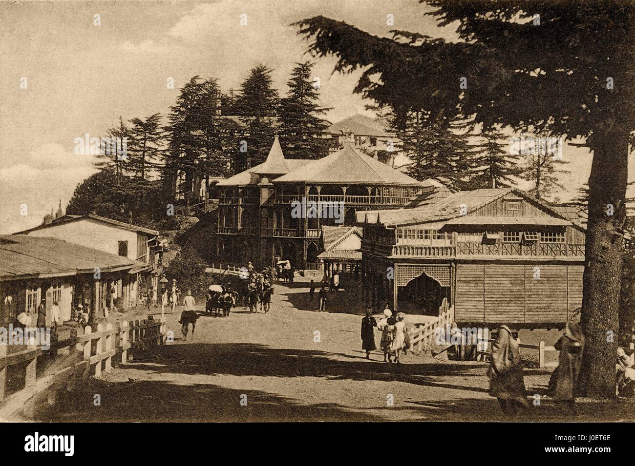 Vintage 1900s photo of post office, shimla, himachal pradesh, india ...