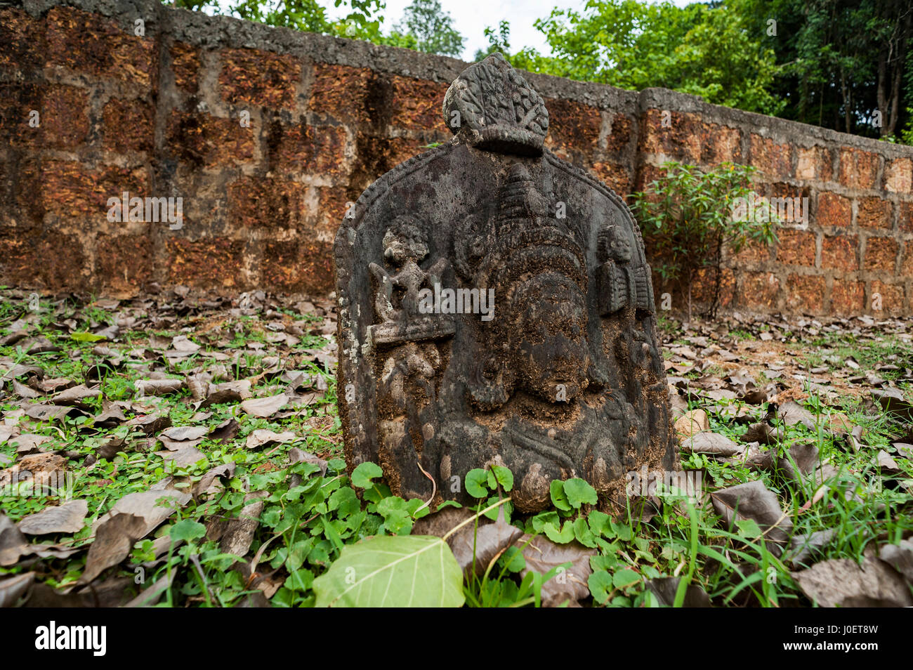 Goddess statue near temple, yellapur, uttara, kannada, karnataka, india ...