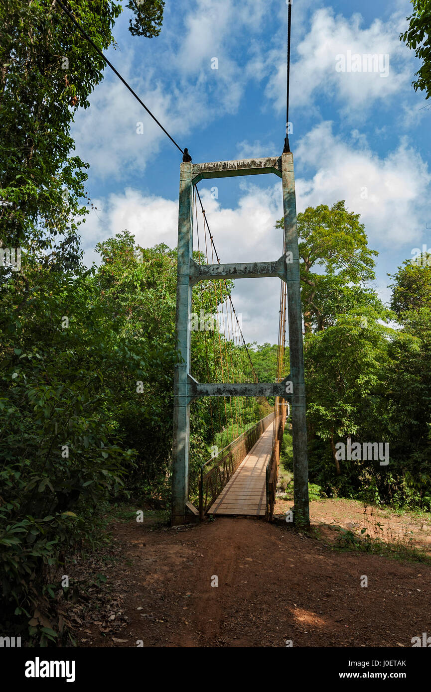 Hanging bridge, karnataka, india, asia Stock Photo - Alamy