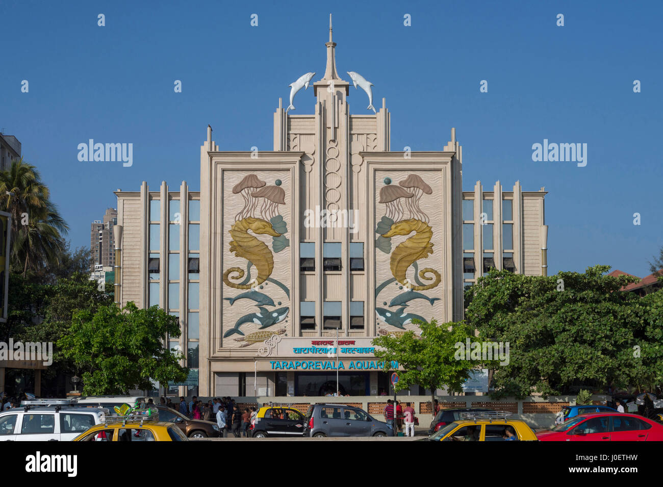 Taraporewala aquarium building, mumbai, maharashtra, india, asia Stock ...
