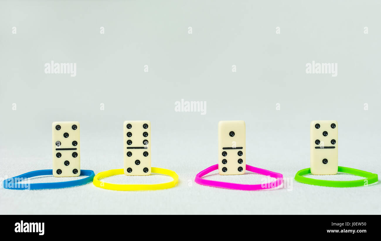 Personality traits concept based on colour types. Dominance, inducement ...