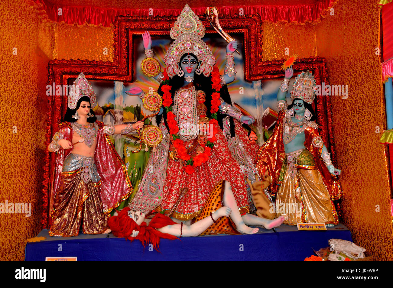 Goddess kali festival, kolkata, west bengal, india, asia Stock Photo ...