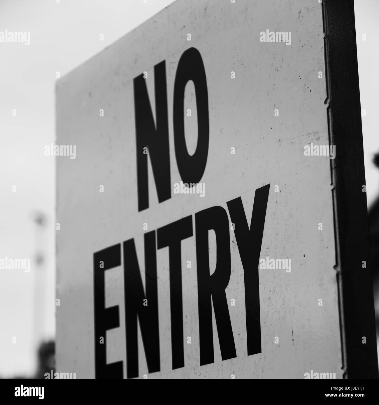 in philippines old dirty label of no entry signal concept Stock Photo ...