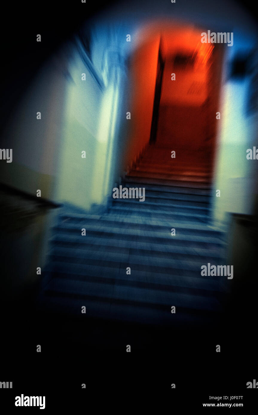Sinister staircase hi-res stock photography and images - Alamy