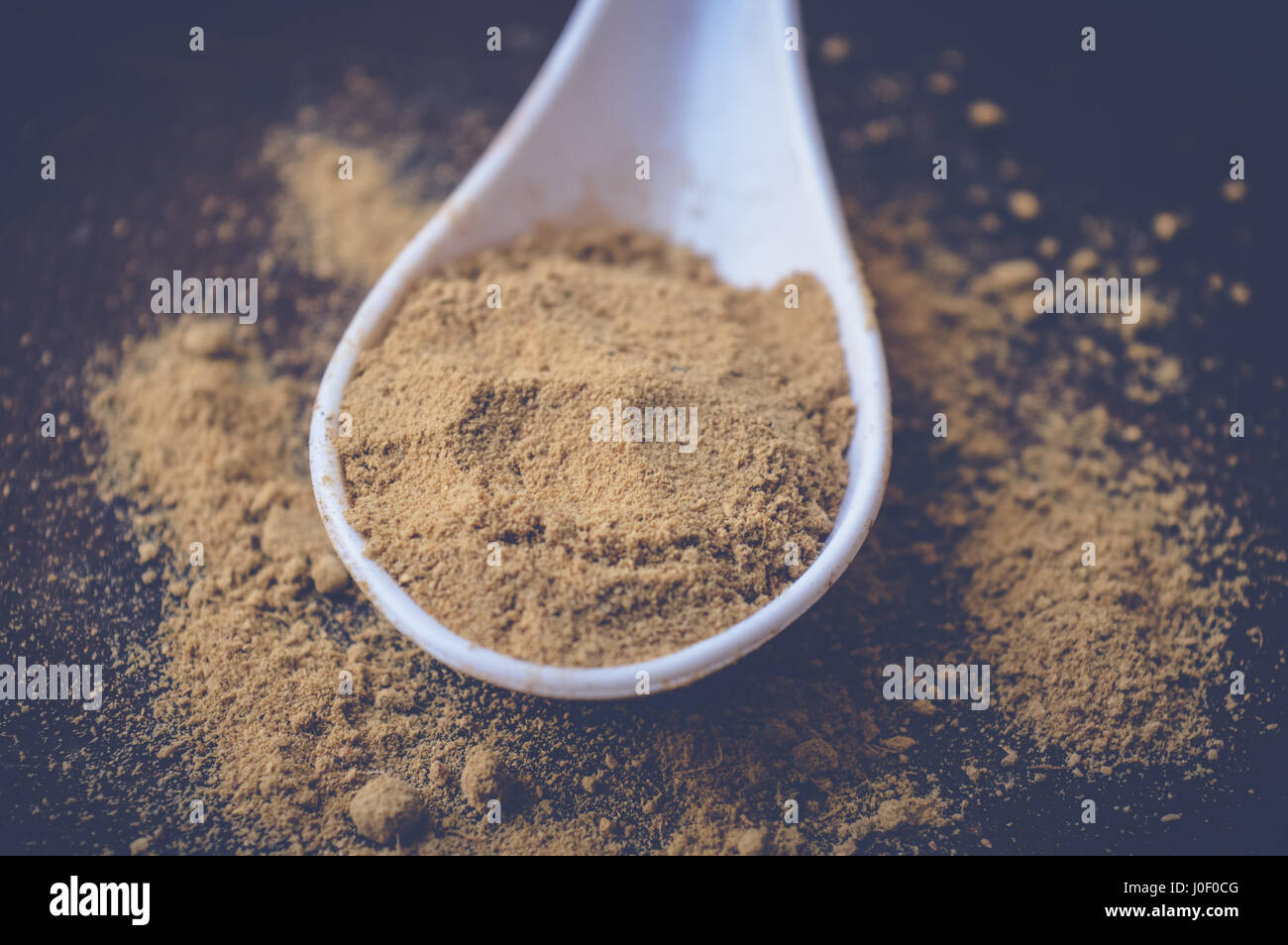 Top view spoon ginger powder hi-res stock photography and images - Alamy