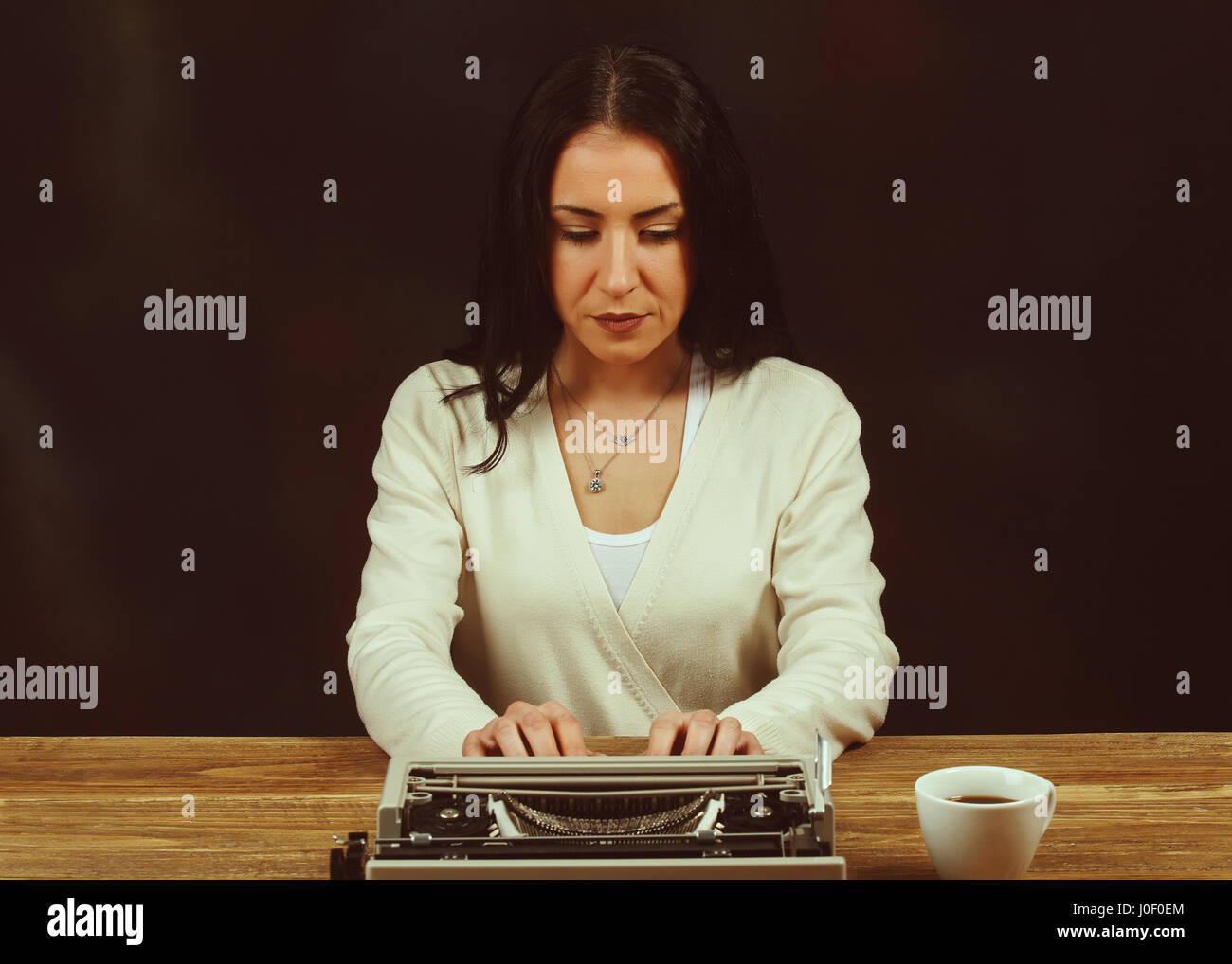 Writing on a typewriter hi-res stock photography and images - Alamy