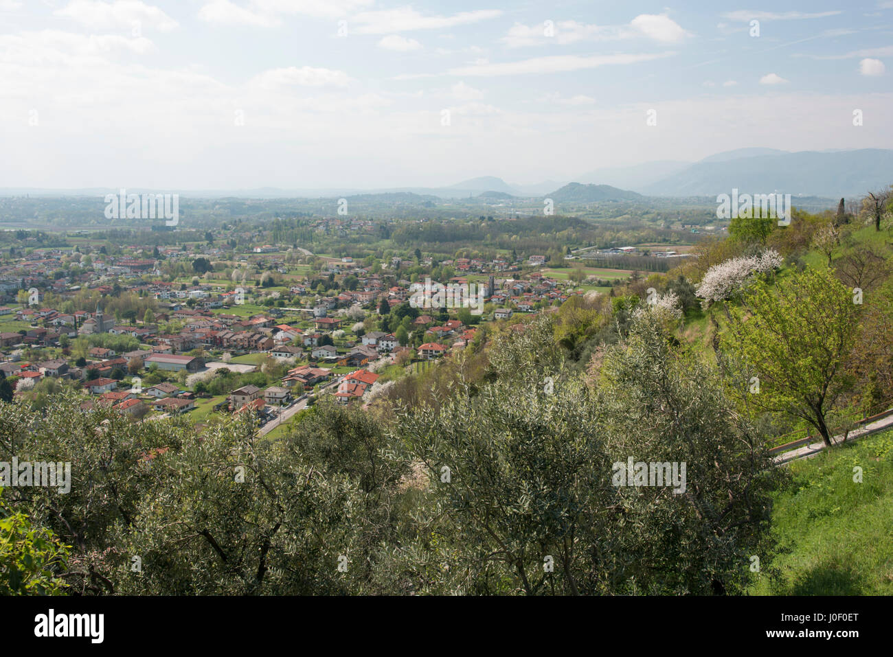 Views from the hills of Tarcento (Udine Stock Photo - Alamy