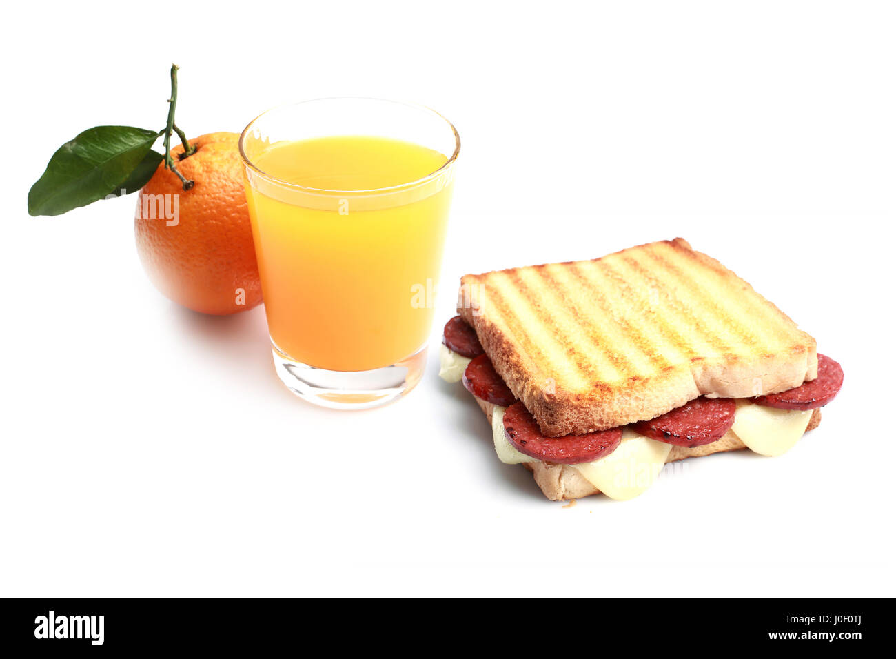 Toast and glass of orange juice hi-res stock photography and images - Alamy