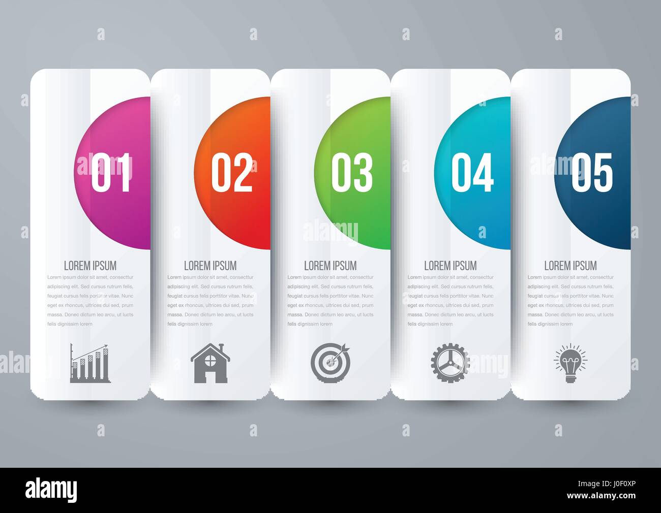 Modern infographic five options Stock Vector Image & Art - Alamy