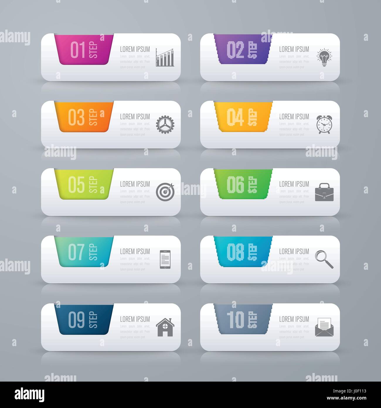 Infographic design template 10 options Stock Vector Image & Art - Alamy
