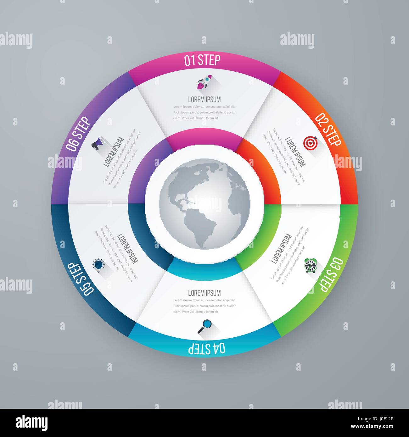 Vector circle infographic template for graphs Stock Vector Image & Art ...