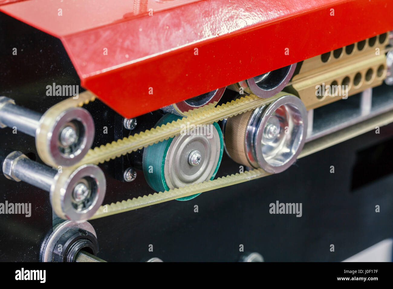 part of conveyer belt, close up Stock Photo - Alamy