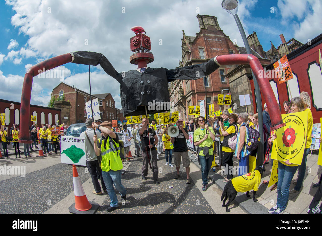Fracking protest - anti-fracking protesters persuade Lancashire Council ...