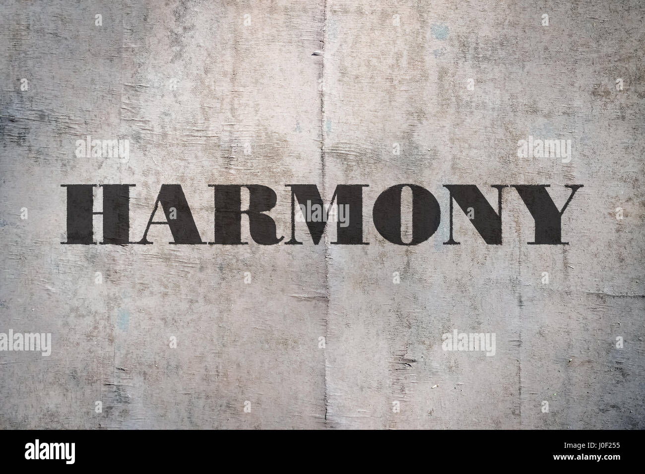Single word Harmony written on old wooden background Stock Photo - Alamy