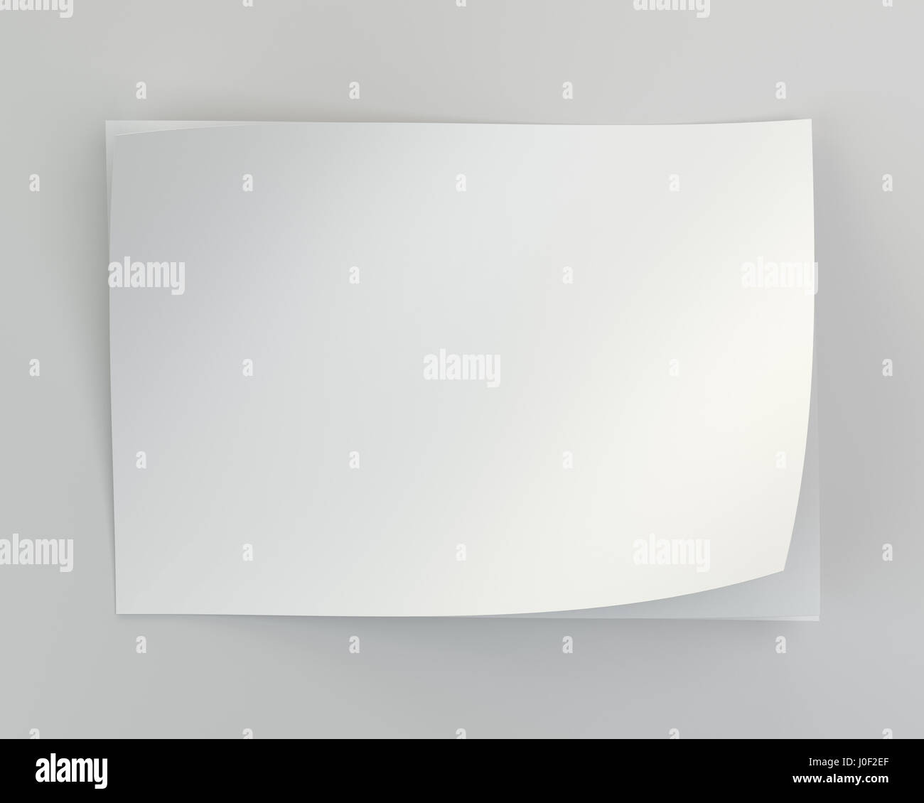 Close up of stack of papers on white background. 3d rendering Stock ...