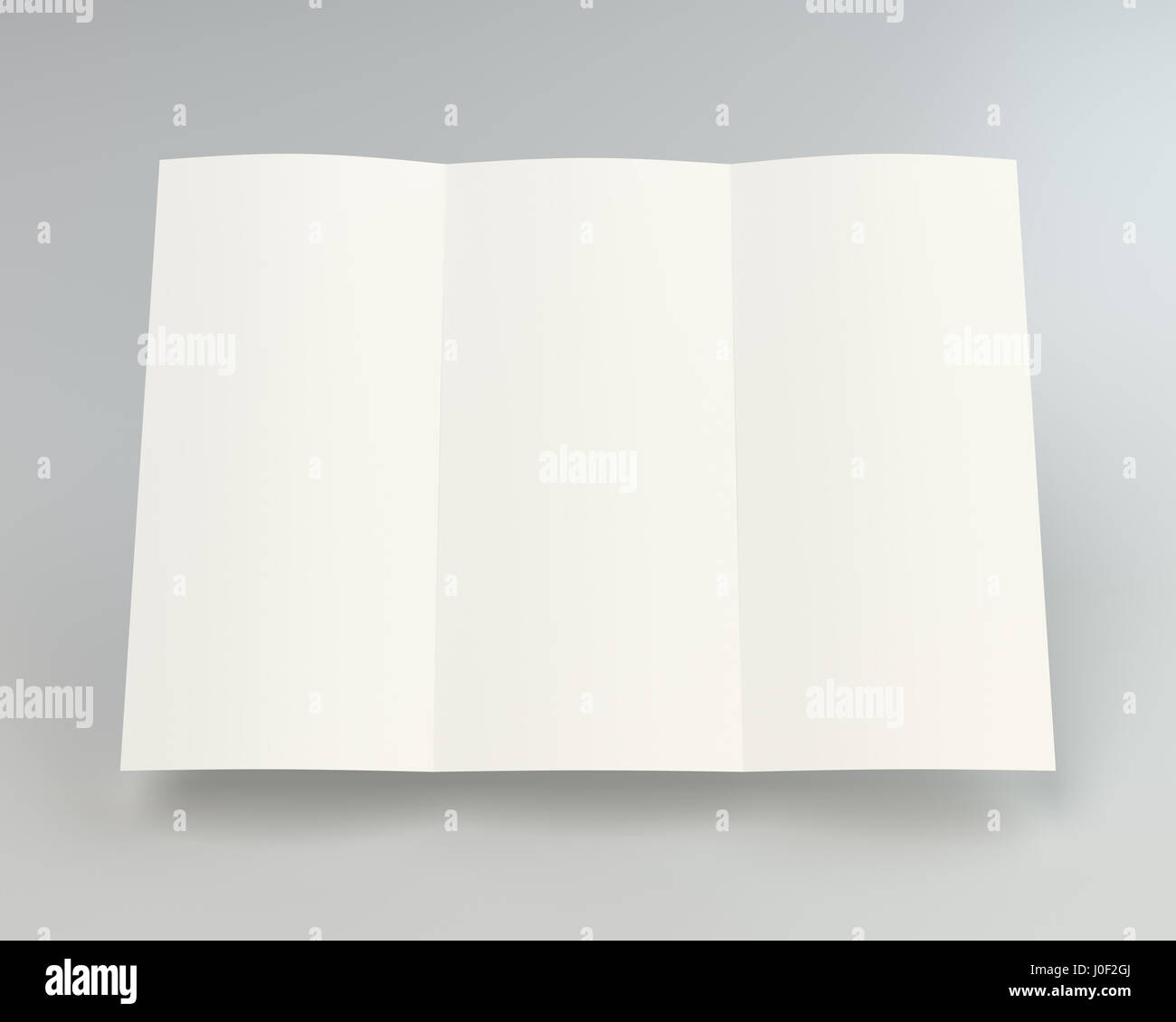 Blank white unfolded A4 paper crumpled. 3d rendering Stock Photo - Alamy