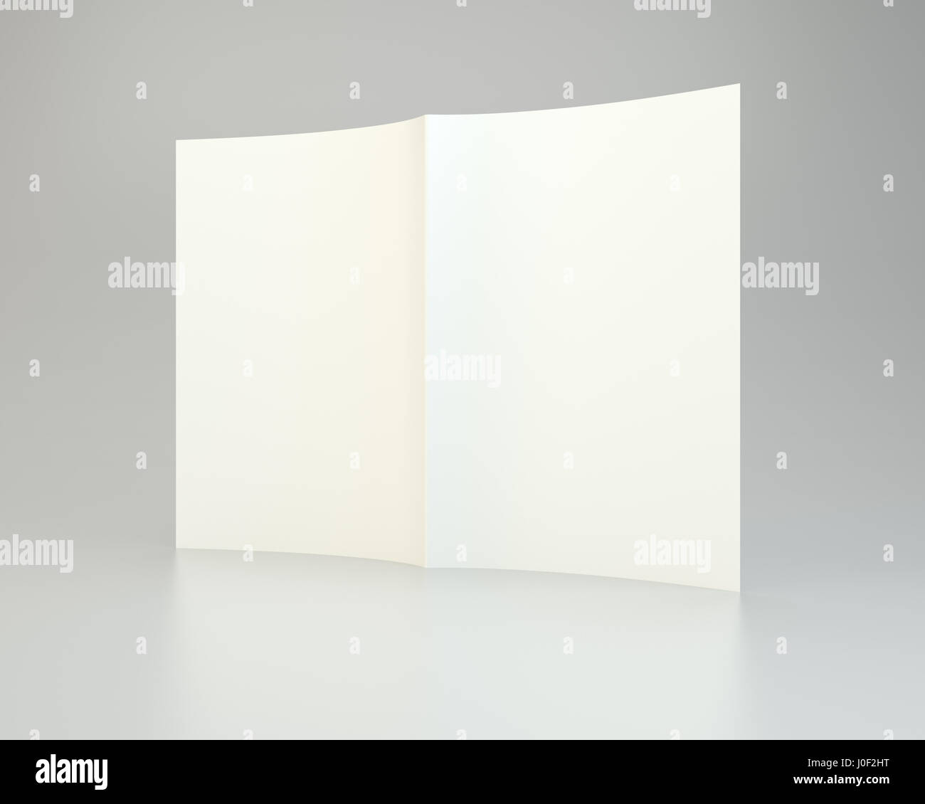 close up of a crumpled unfolded paper on gray background. 3d rendering ...