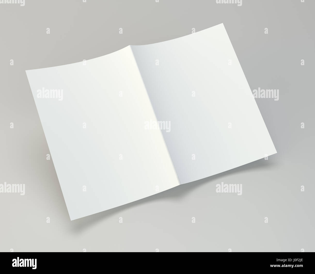 Folded white paper page sheet texture. 3d rendering Stock Photo - Alamy